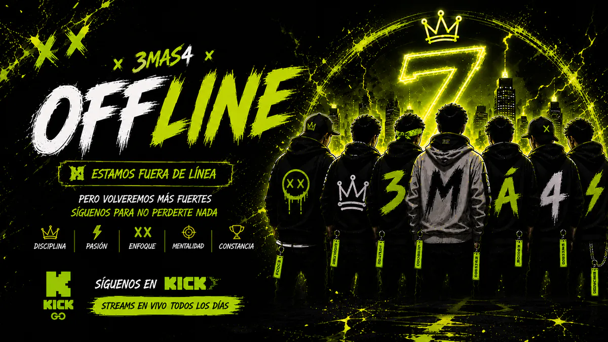 3MAS4 Stream - Watch Live on Kick