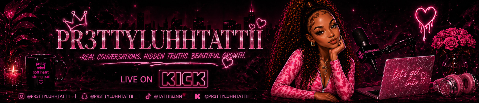 pr3ttyluhhtattii Stream - Watch Live on Kick