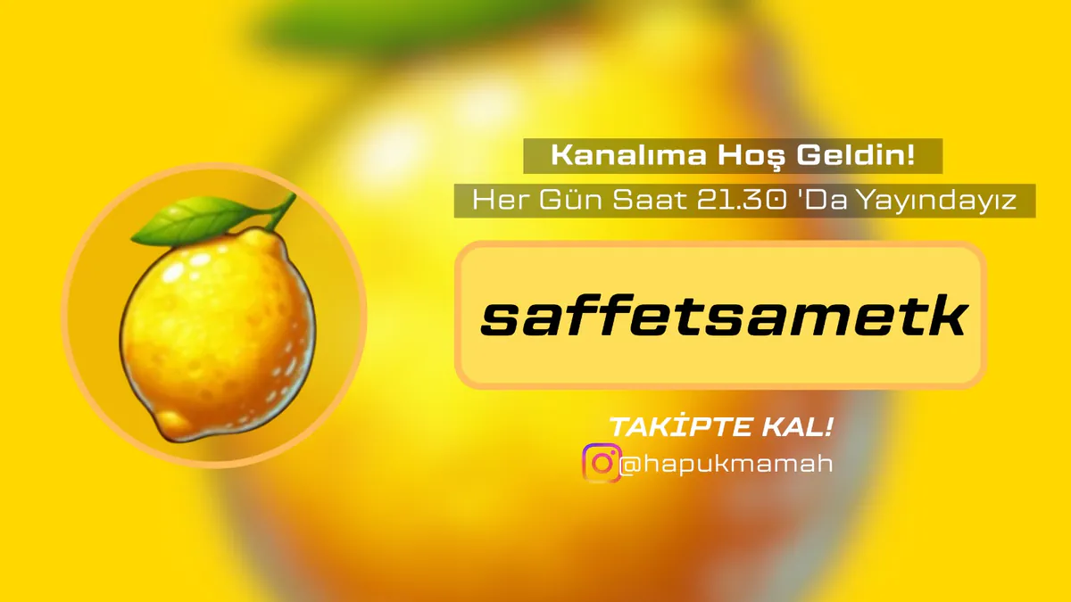 About saffetsametk - Watch Live on Kick